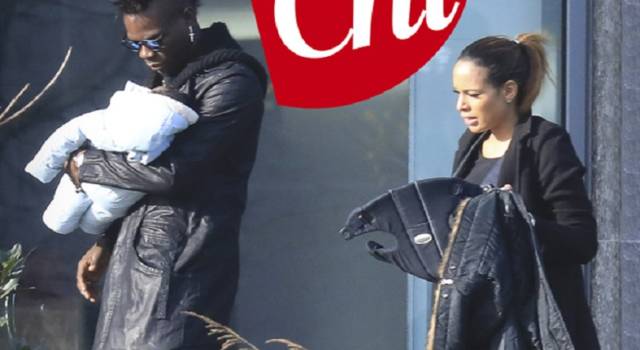 Mario Balotelli: le foto con il figlio Lion e la compagna Clelia a Brescia